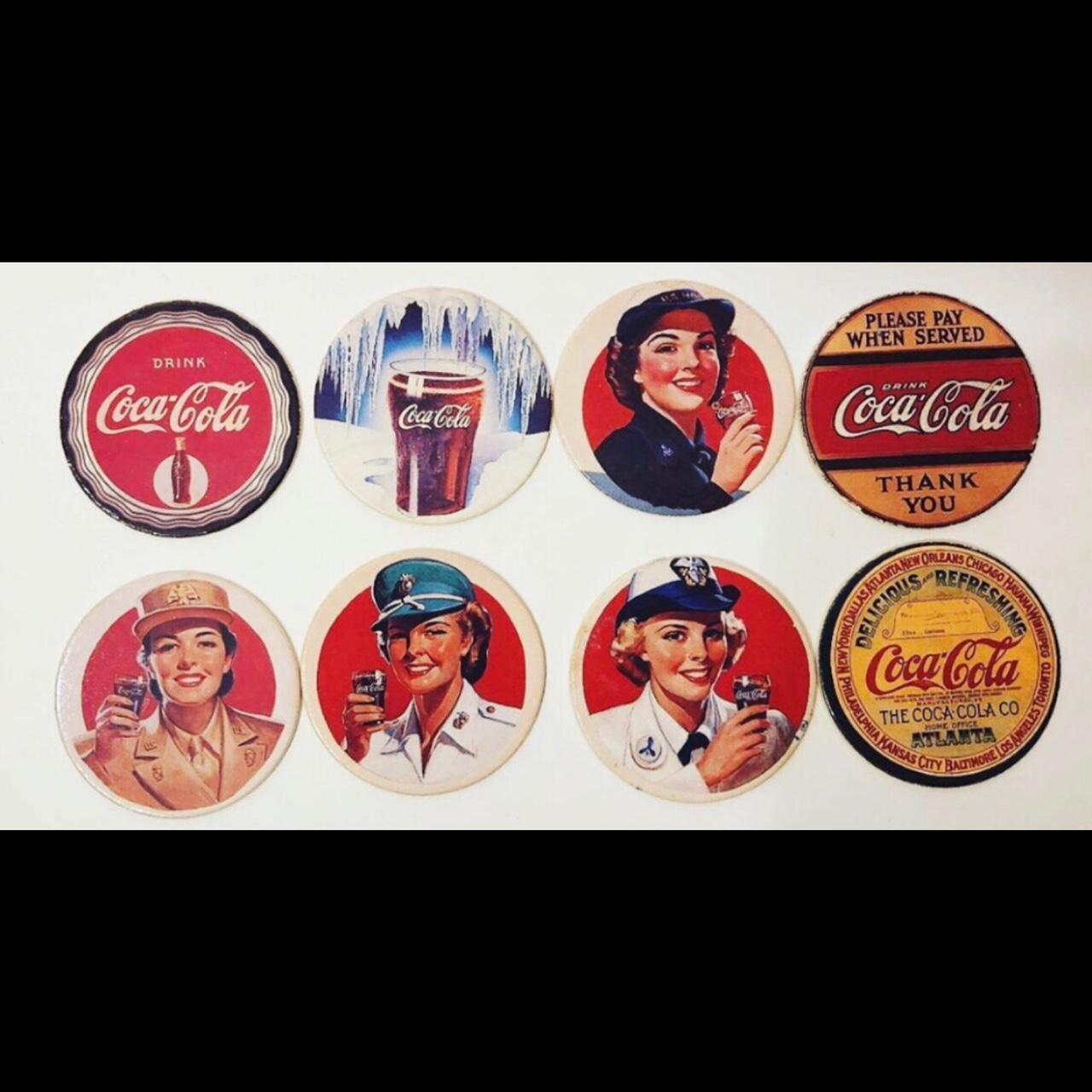 pre-owned Coca-cola collectible caps. very little... | Depop