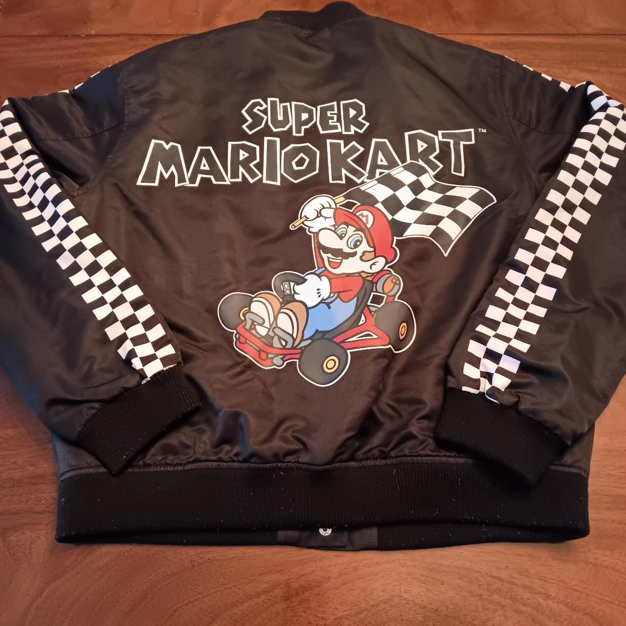 Super Mario Kart Silk Screen Jacket. Forever 21 &... - Depop
