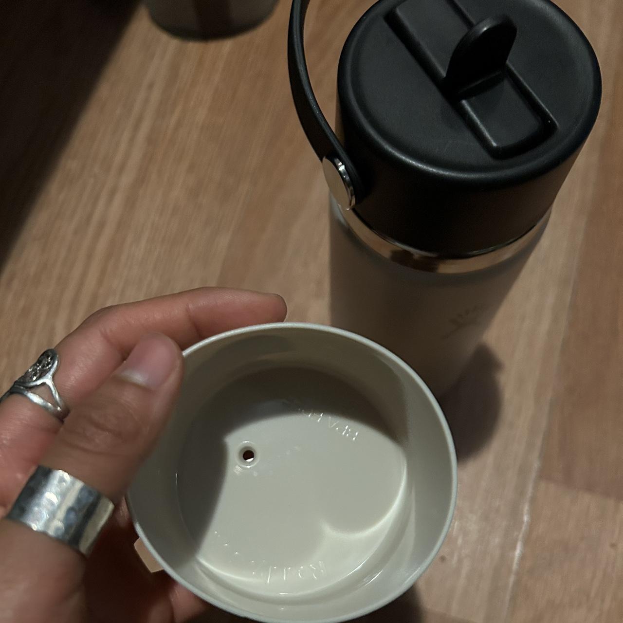 16oz cute hydro flask with silicone protecter, gray... - Depop