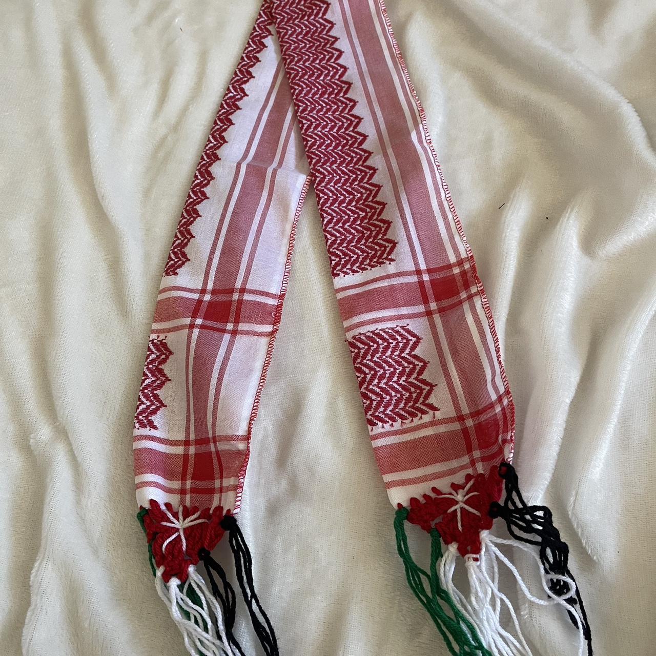 New | Original Red Palestine Keffiyeh Stole Scarf... - Depop