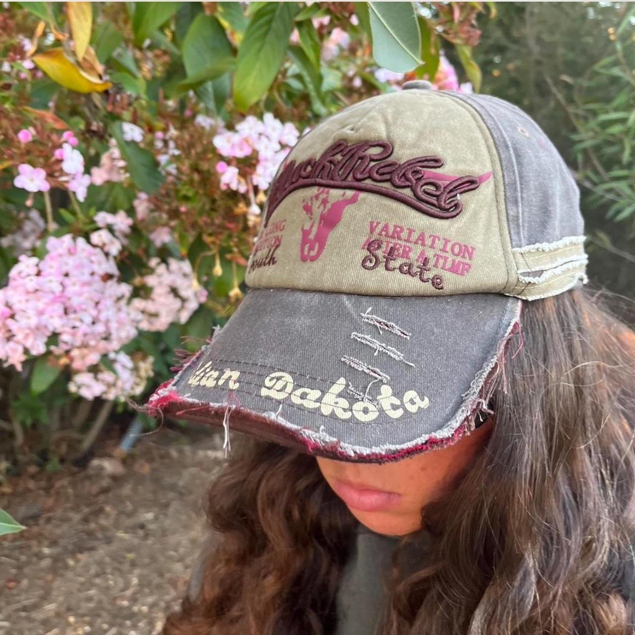 Distressed cap INSTANT BUYS WELCOME Postage... - Depop