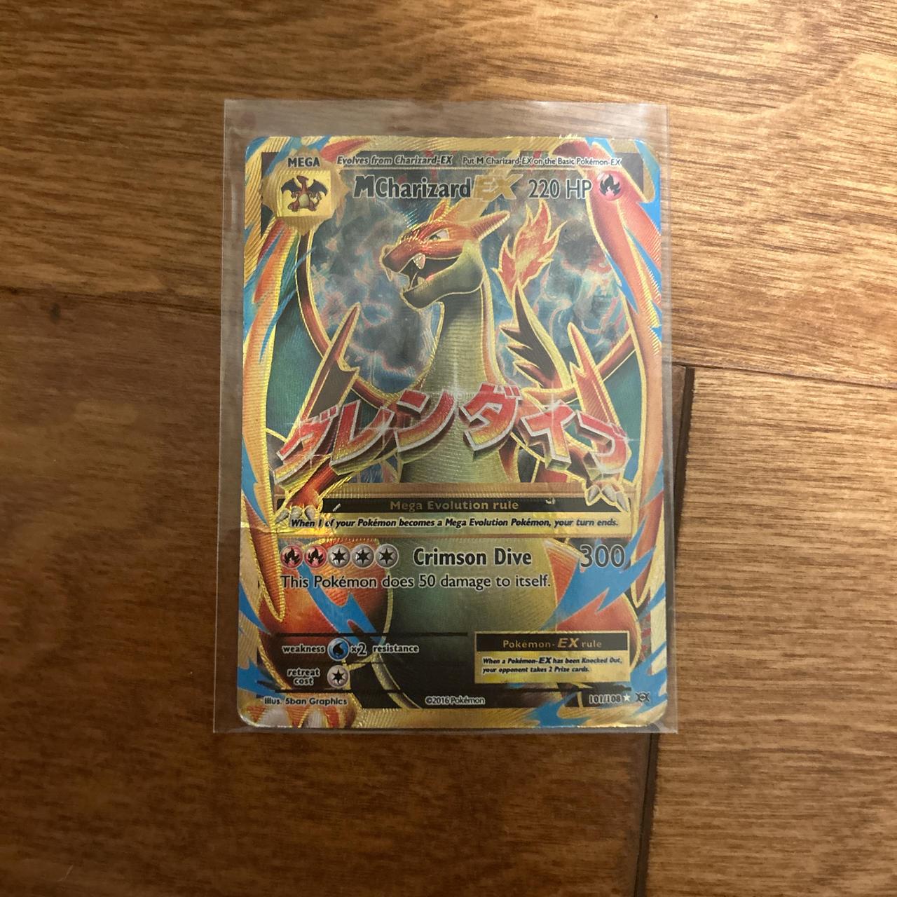 Mega charizard EX full art Pokémon card. In bad... | Depop