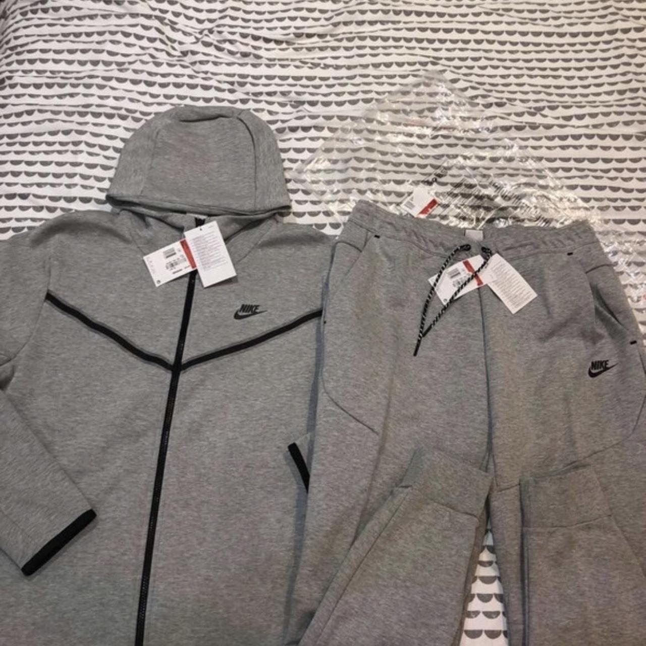 Nike Tech Fleece - Grey Full set Brand New with... - Depop