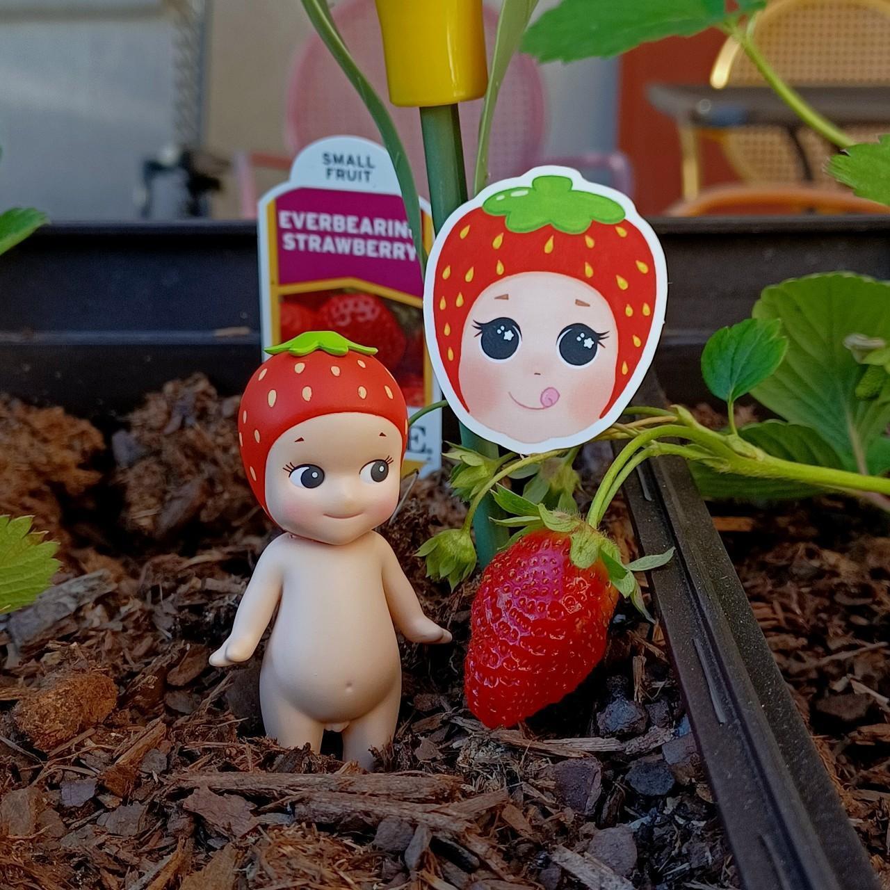 strawberry baby sticker! 1.9 inches x 2 inches and... - Depop