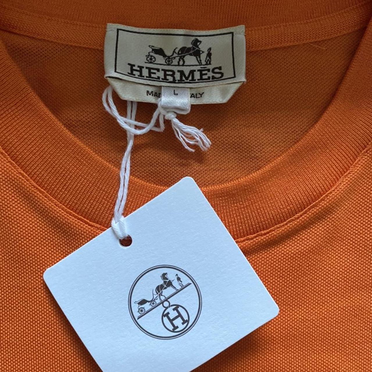 SOLD OUT WORLDWIDE Mens Hermes ‘H’ embroidered t... - Depop