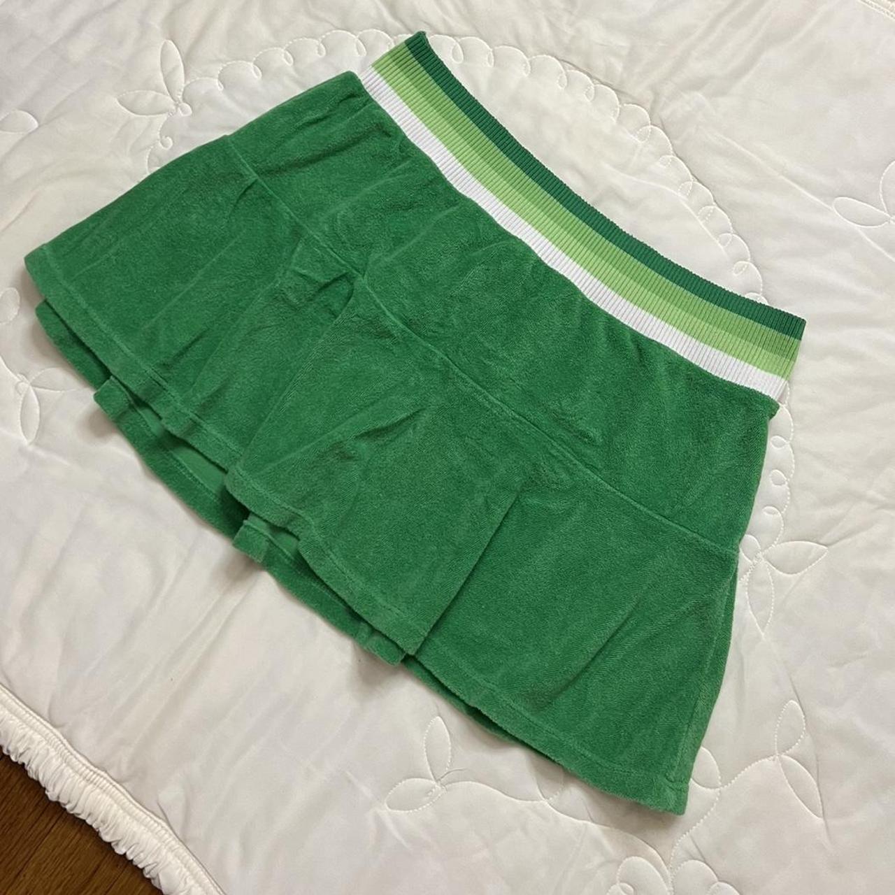 Mossimo Women's Green and White Skirt | Depop