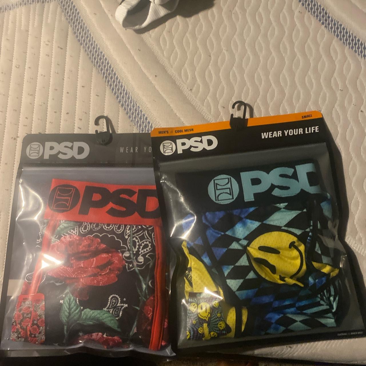 PSD Underwear Men's Blue and Red Boxers-and-briefs | Depop