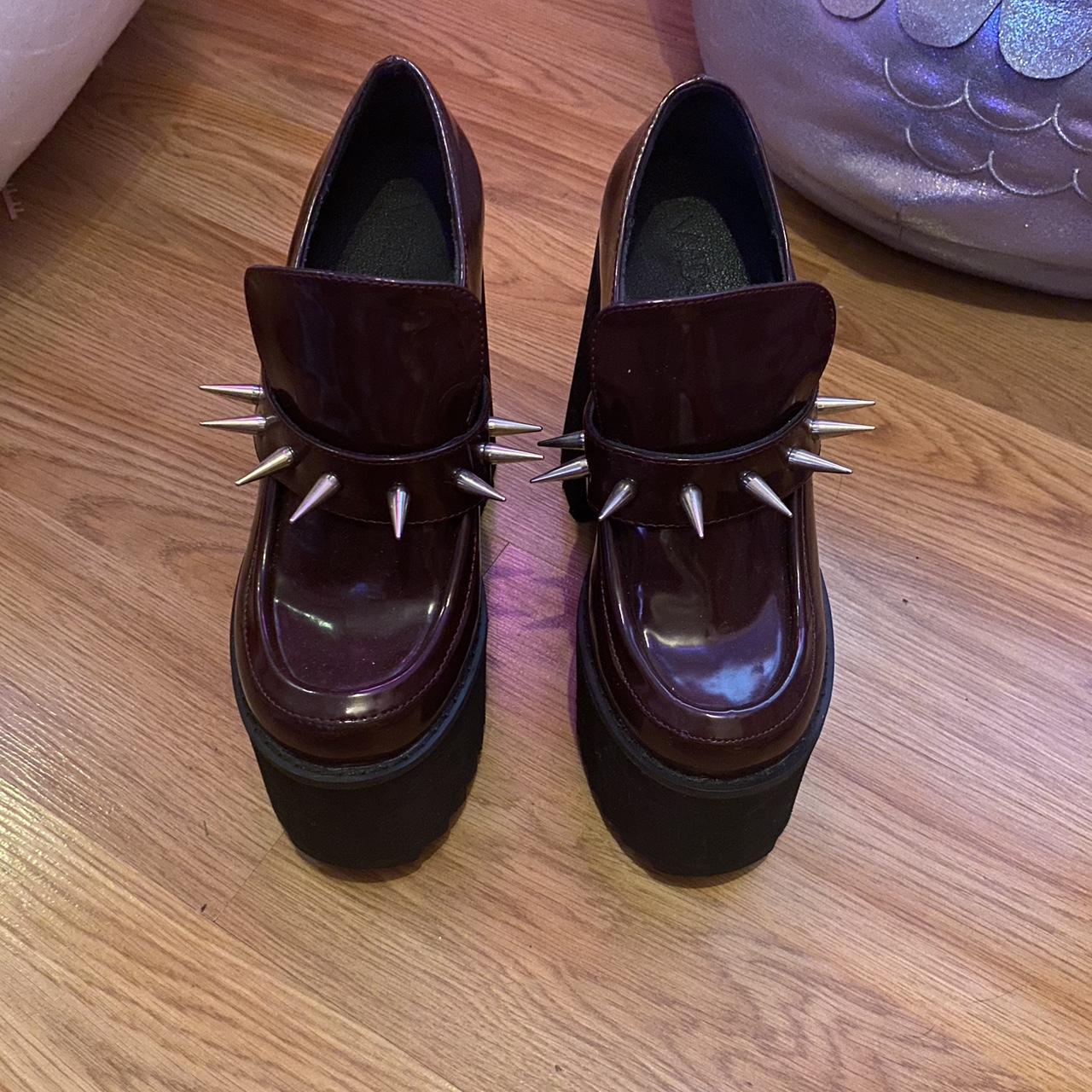 red spiked platforms 🎀 🎀SHIPPING INCLUDED🎀 ive worn... - Depop