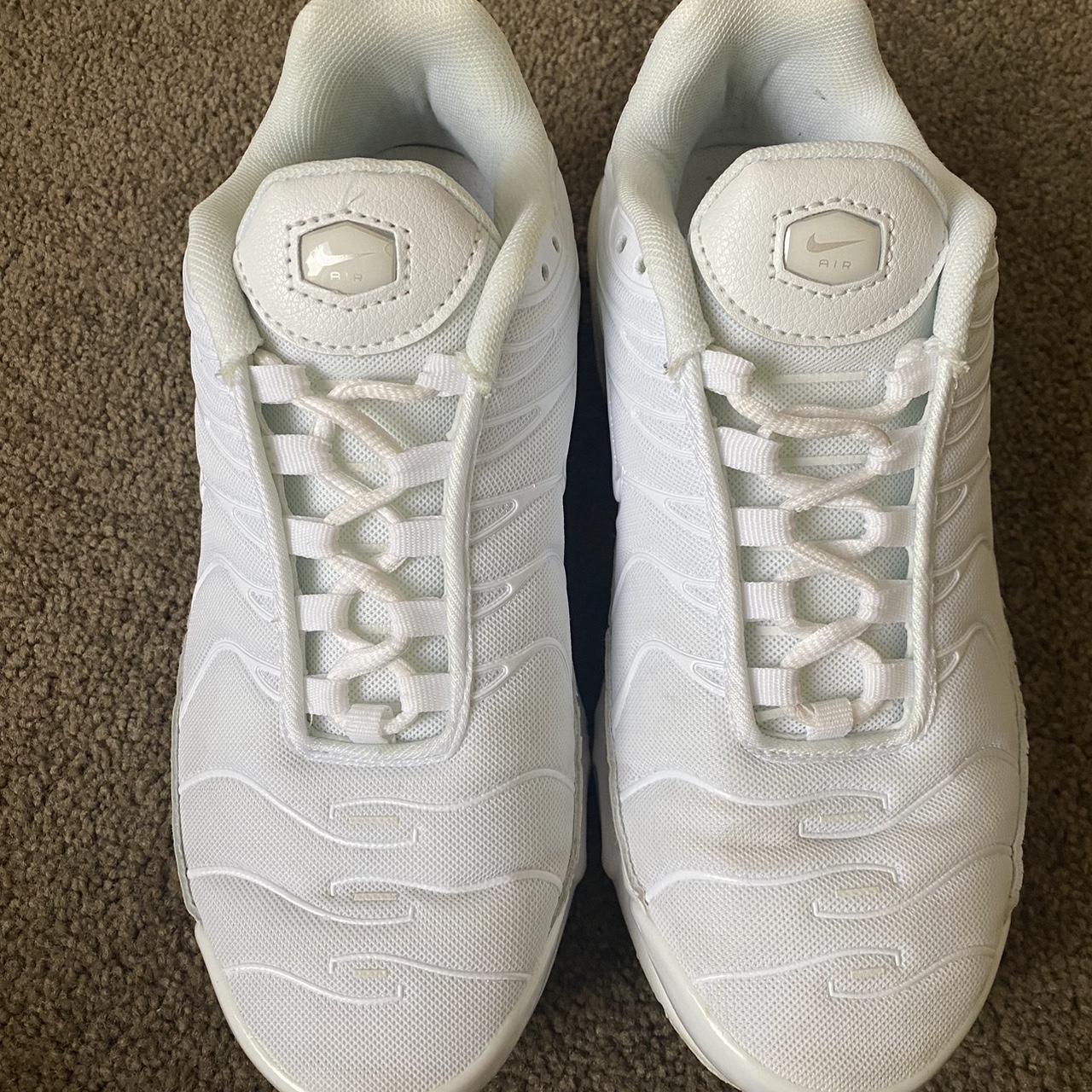 Women’s White Tns Good condition worn a couple of... - Depop
