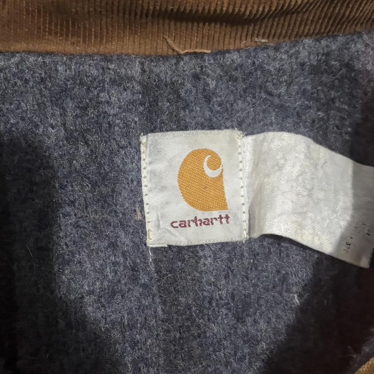 Large Vintage Thrashed Carhartt Hunting Jacket... | Depop