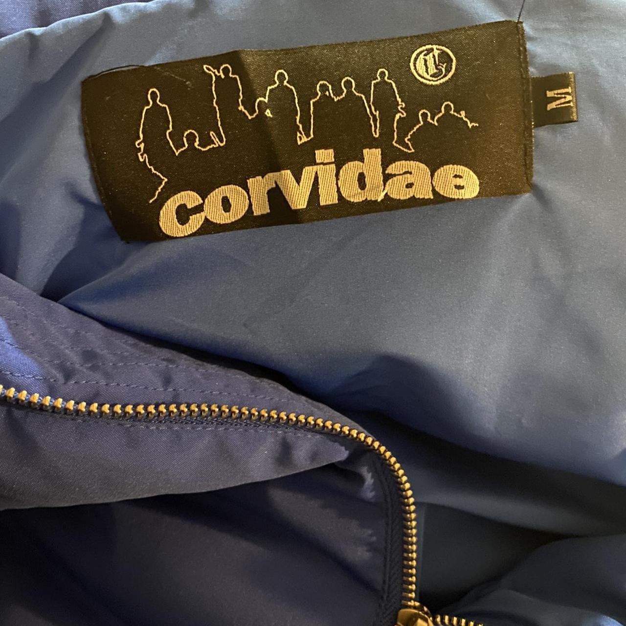 Blue Corvidae Puffer (rear) Removeable arms, hood... - Depop