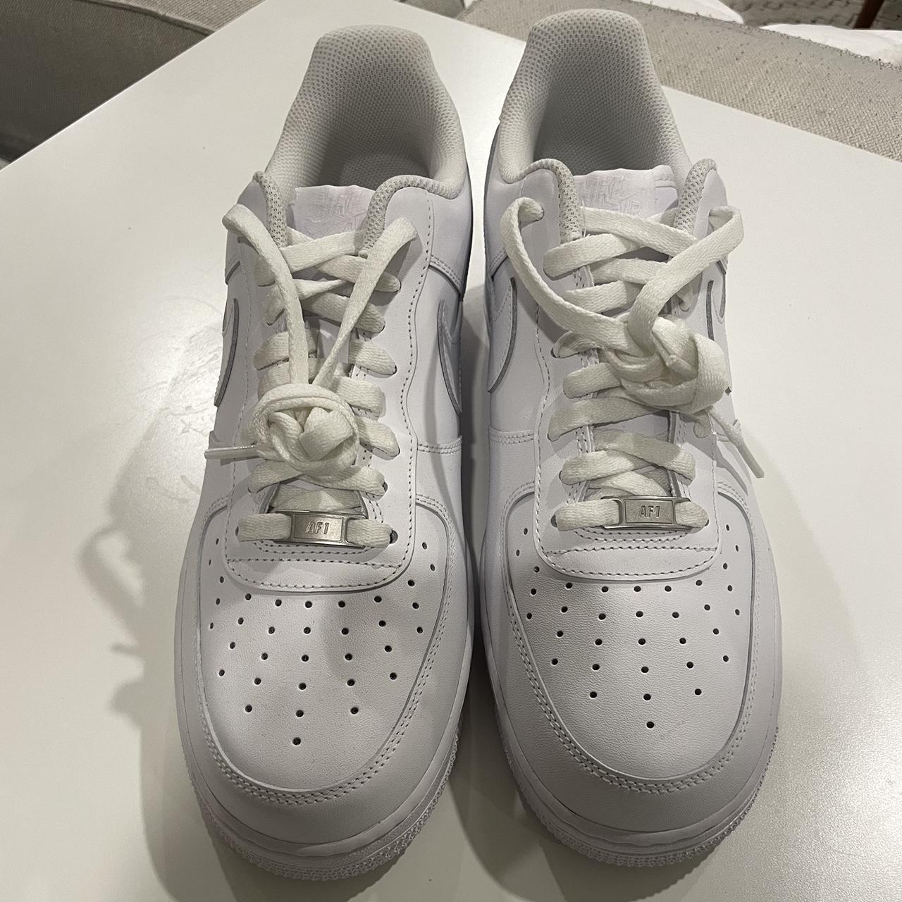 brand new all white air force 1s never worn... - Depop