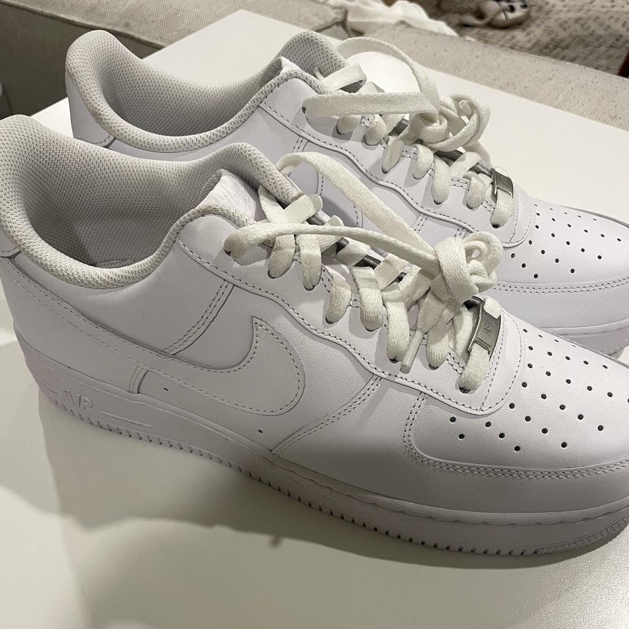 brand new all white air force 1s never worn... - Depop