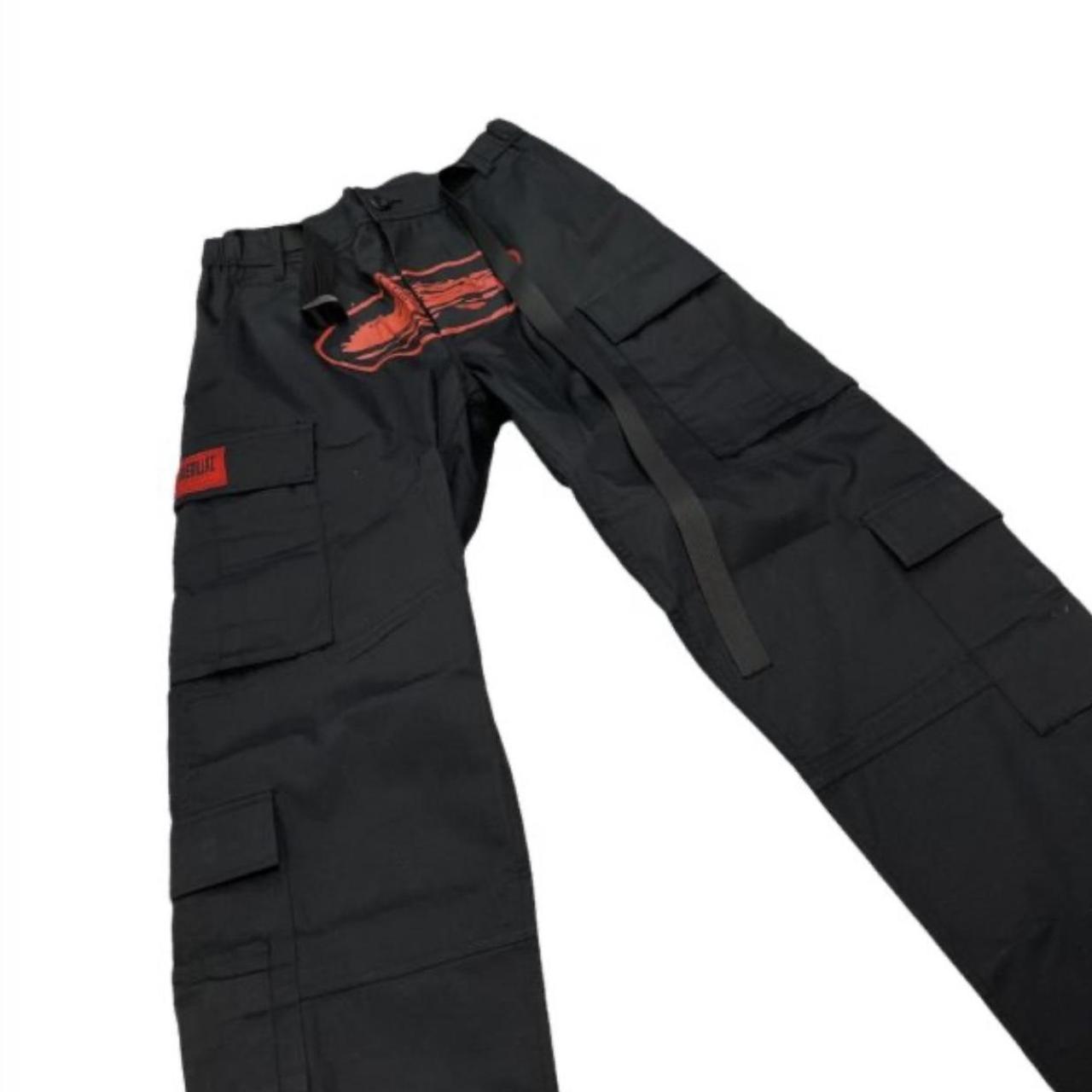 Corteiz black + red cargos - Depop