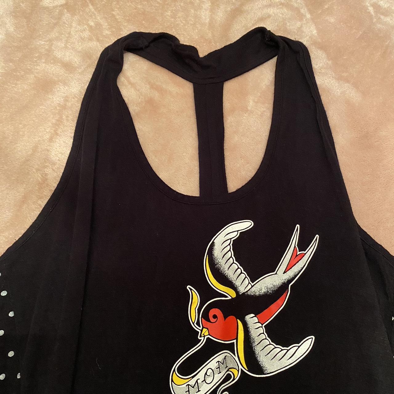 Tattoo flash tank top. Show mom and dad some love... - Depop