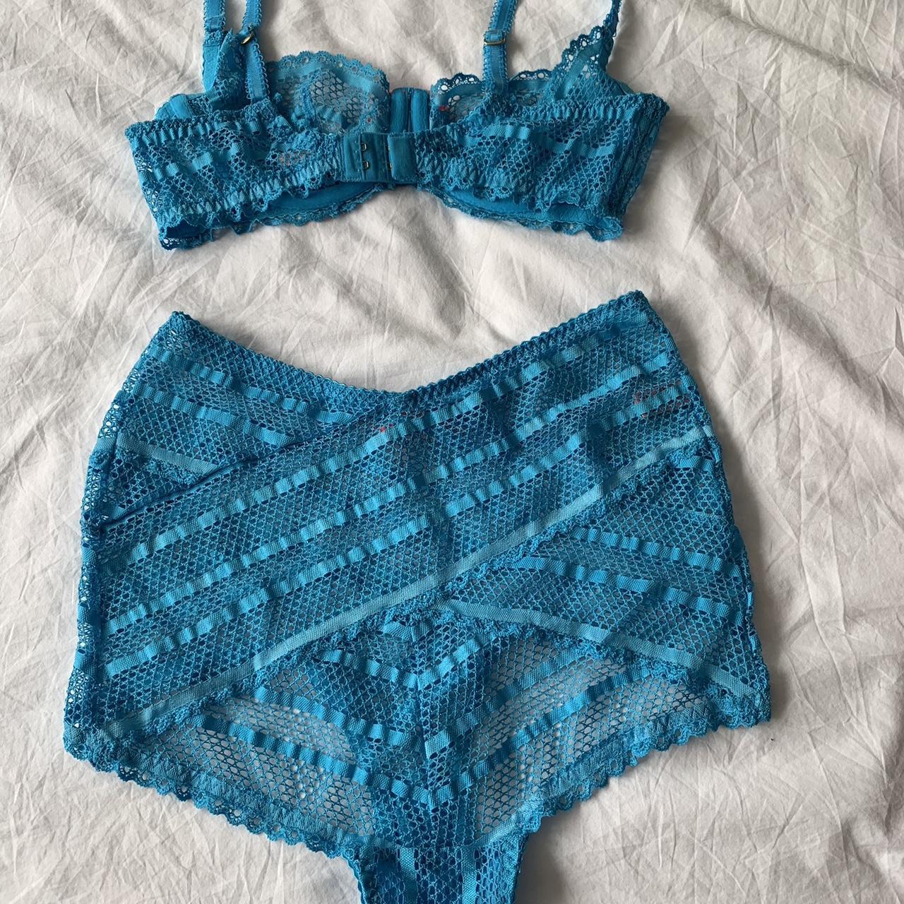 Agent Provocateur Turquoise Lingerie Set Without... - Depop