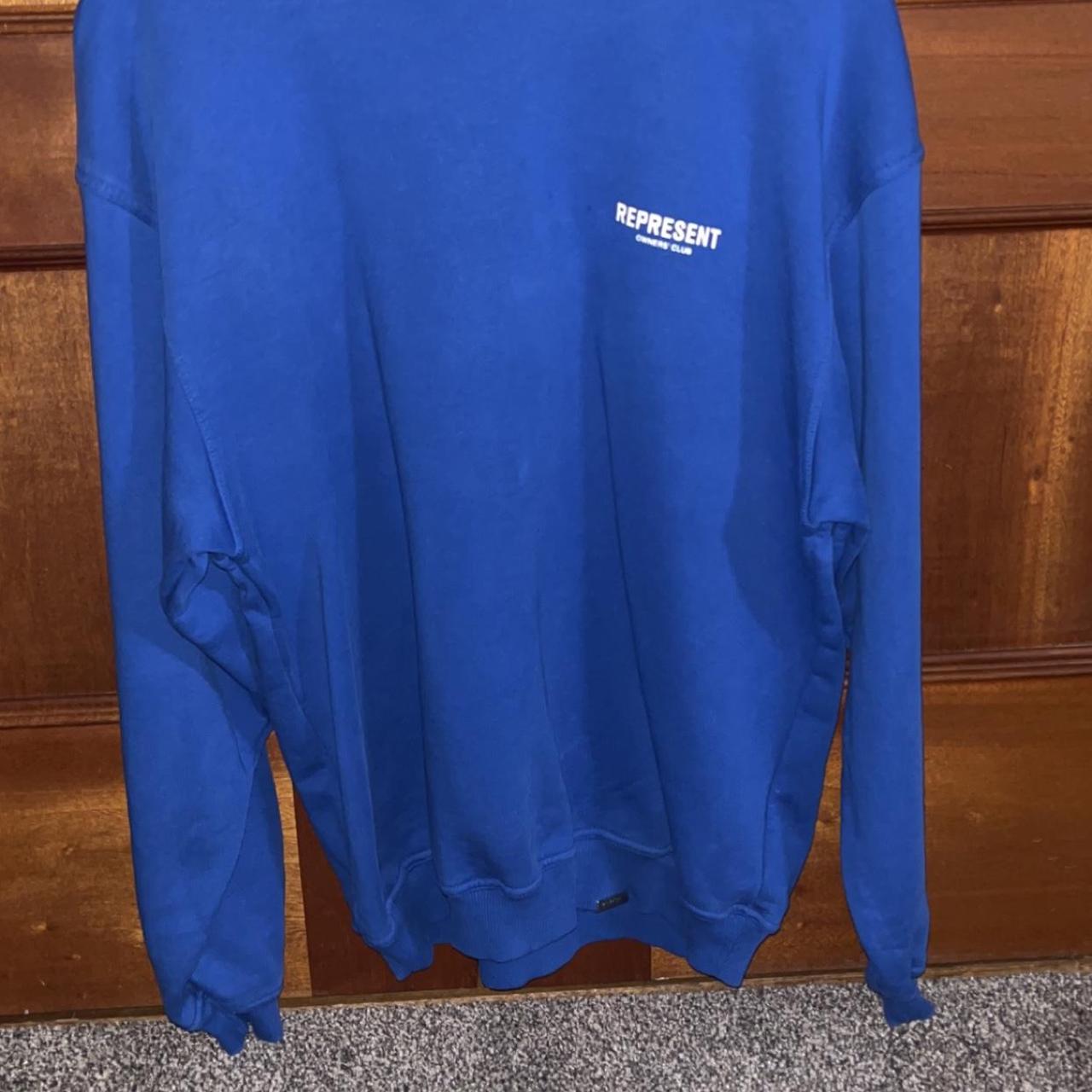 Represent Owners Club Sweater. Cobalt Blue. Size S -... - Depop