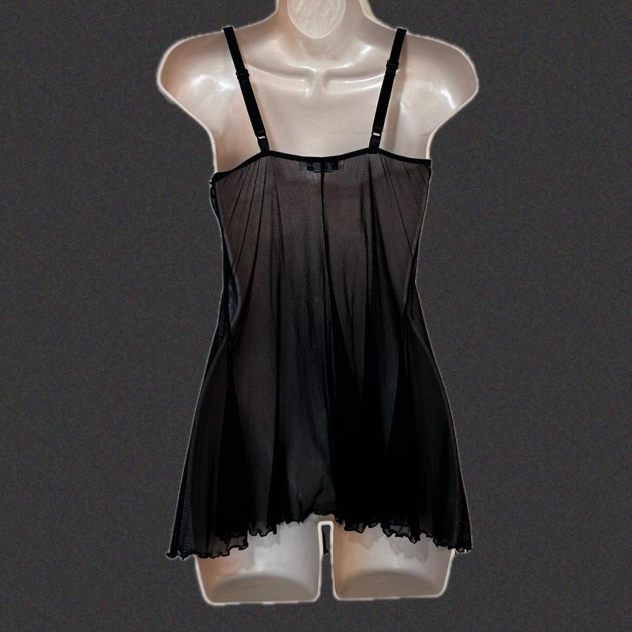 Lingerie Dress w/ Rose and Corset Detailing Size:... - Depop