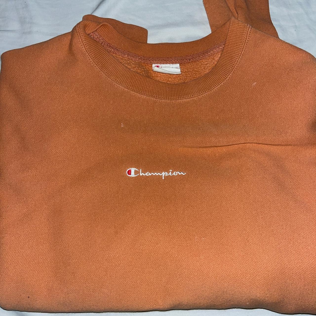 Champion crew neck jumper, barely worn and in super... - Depop