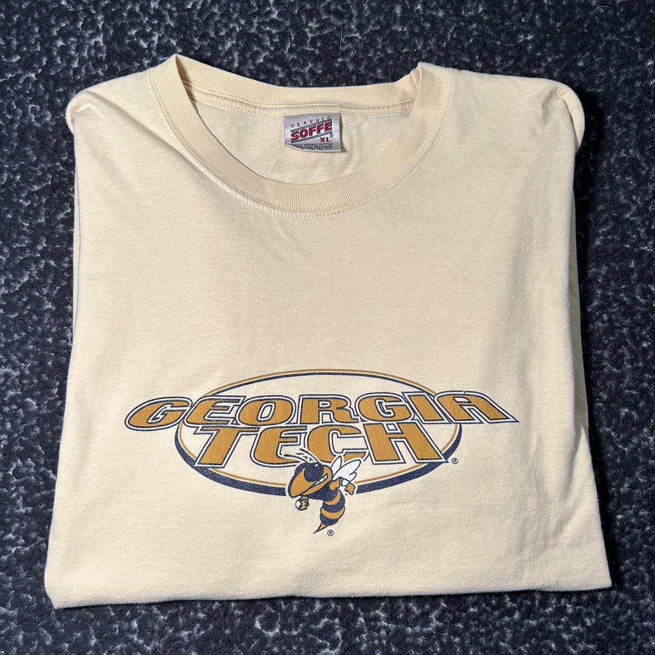 1990-2000s Georgia tech graphic tee Size:... - Depop
