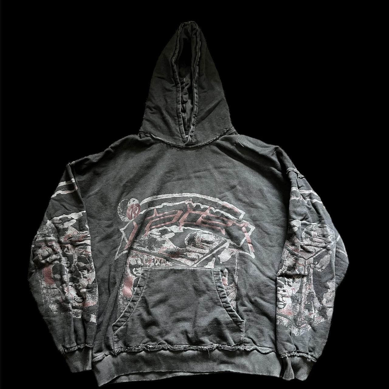 Racer worldwide RED hoodie Size: L - Depop