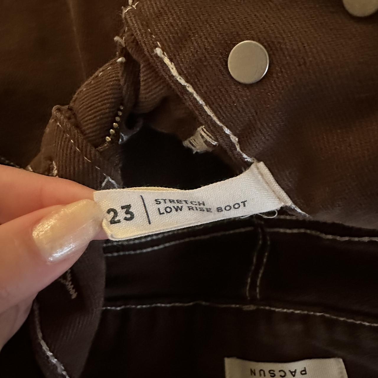 Low rise bootcut pacsun size 23 jeans brown Worn a... - Depop