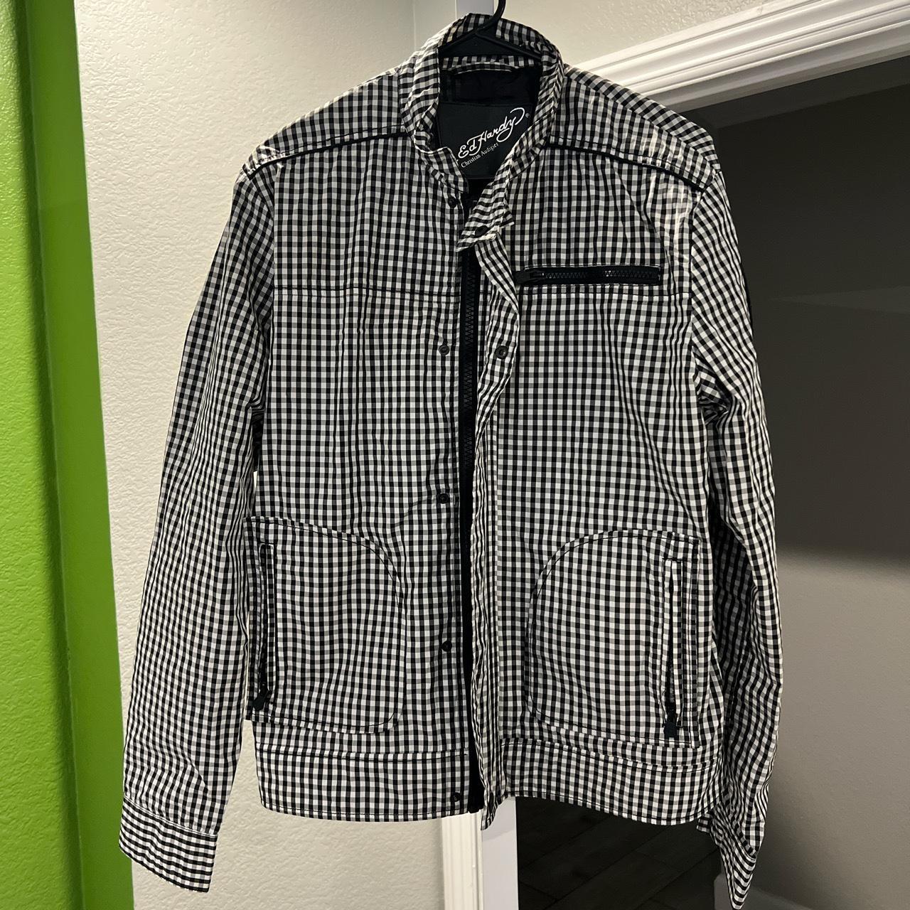 Ed Hardy fits true to size dope patch and embroidery - Depop