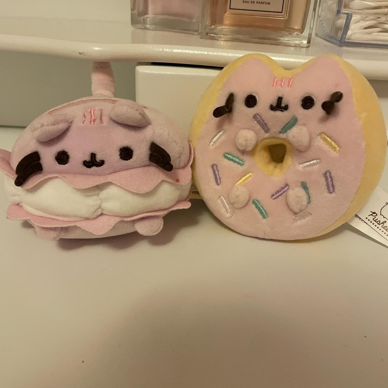 Pink donut and macaroon pusheen comes with both in... - Depop