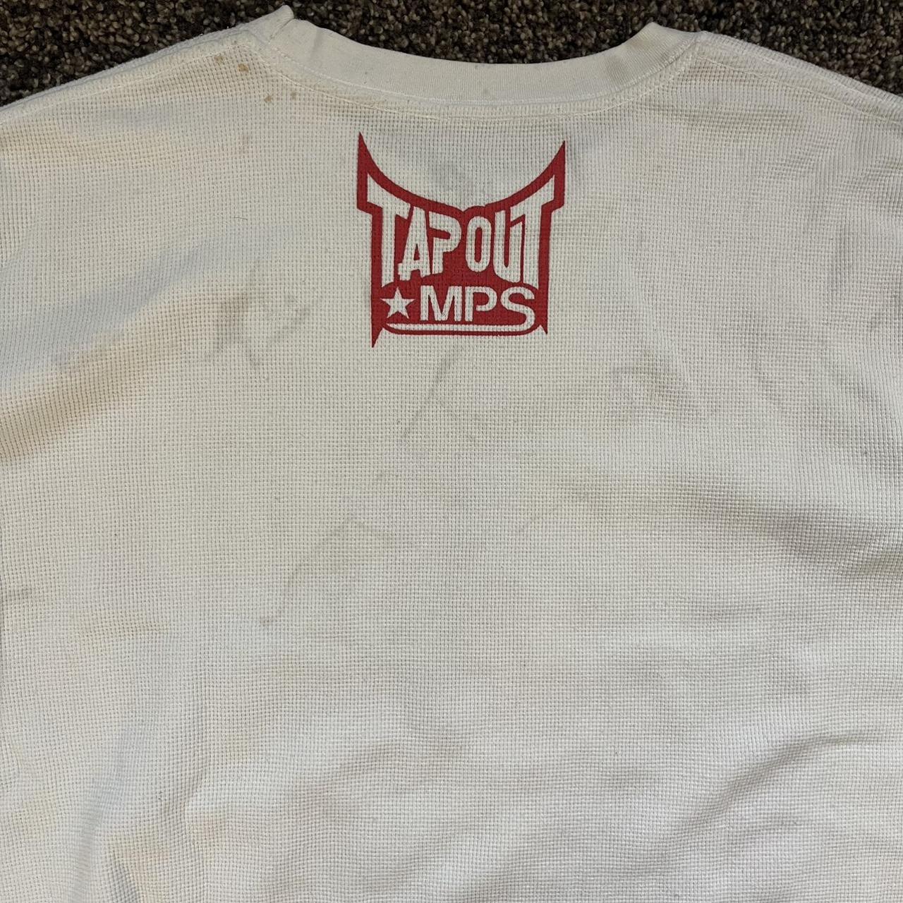 Vintage Y2K Tapout MPS waffle long sleeve Odd clear... - Depop