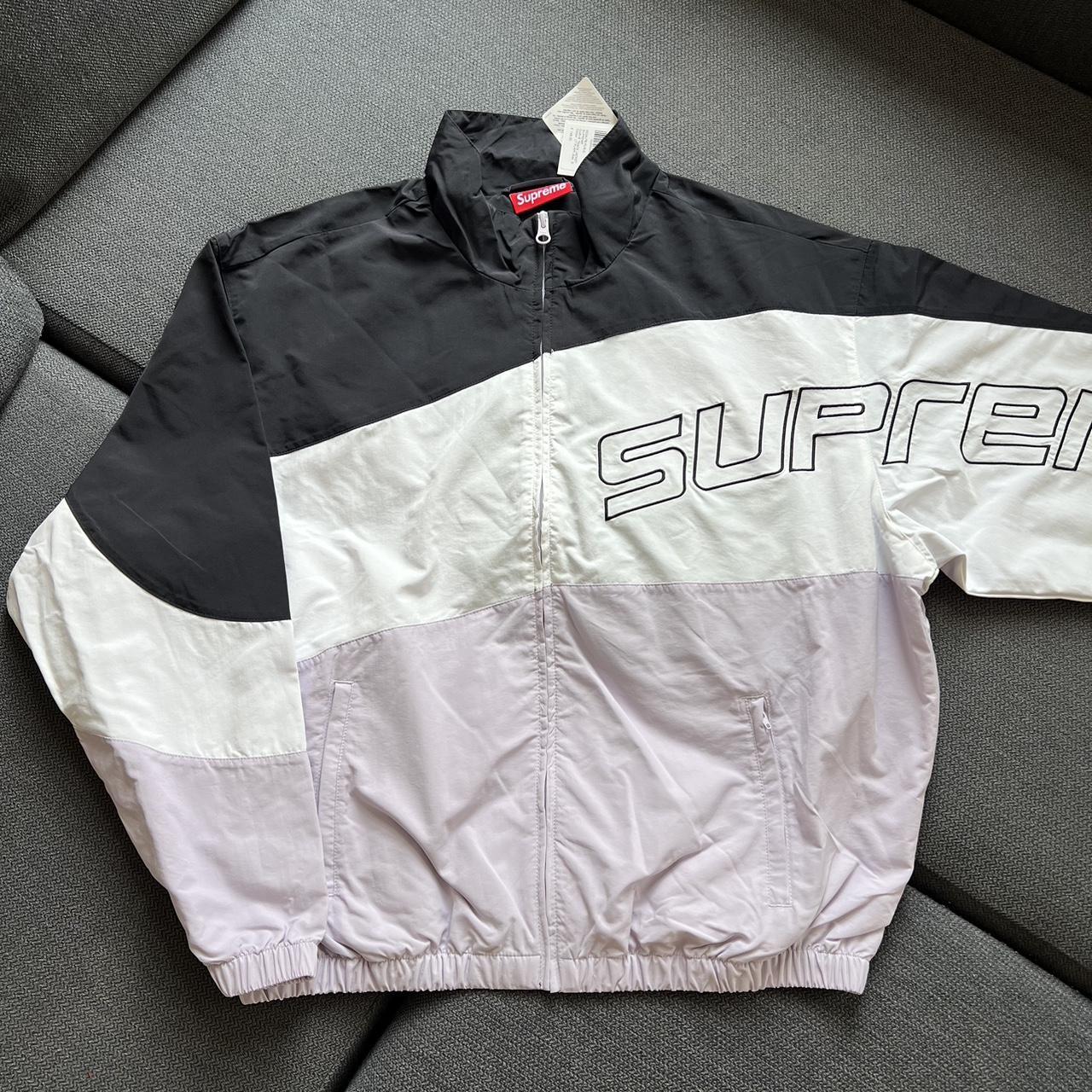 Supreme Curve Track Jacket Pink SS24 Size... - Depop
