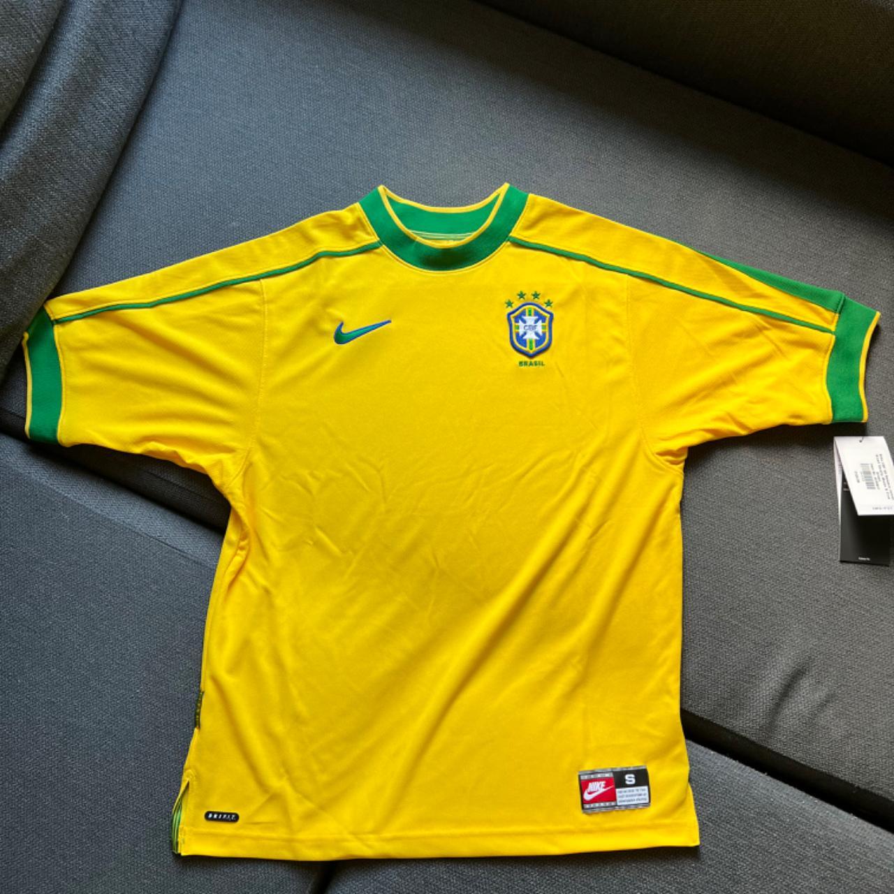 Nike Brazil 1998 REISSUE Football Shirt 🇧🇷 Size... - Depop