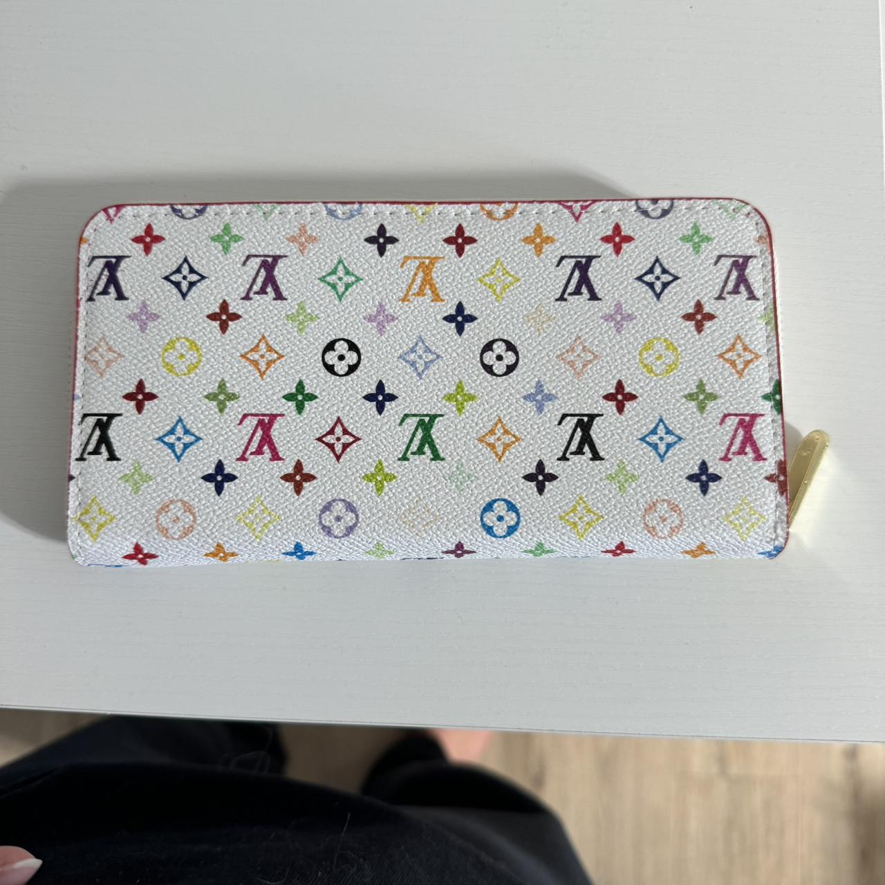 multi color LV wallet - Depop
