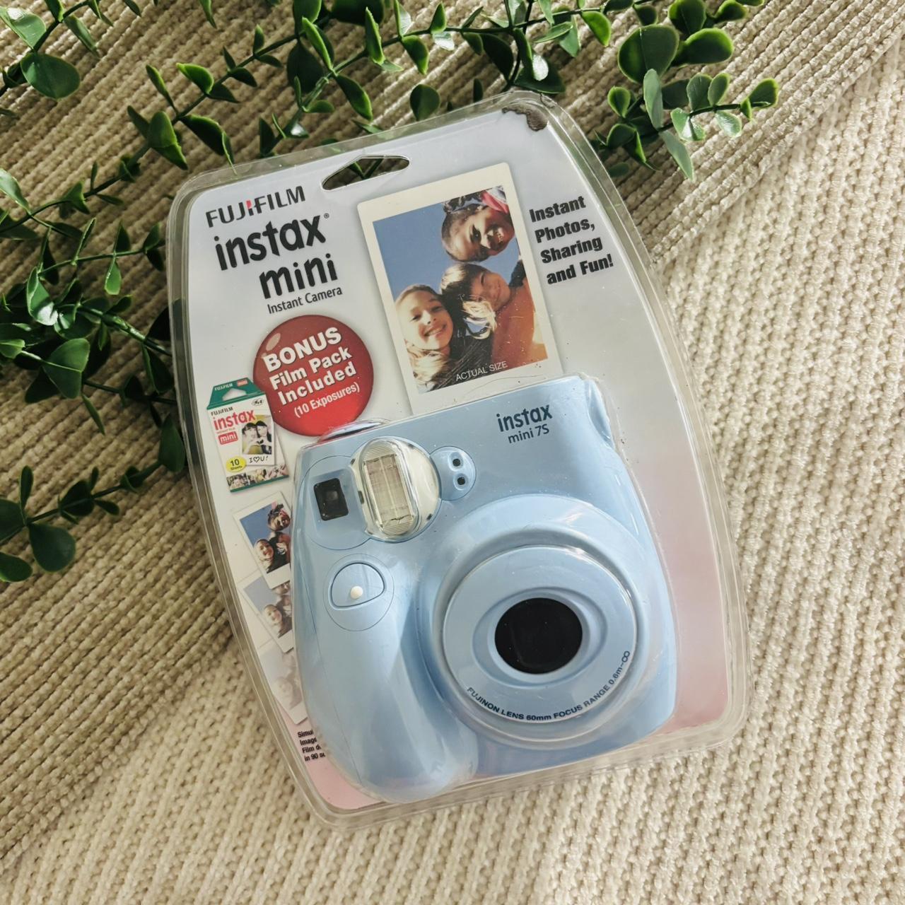 BRAND NEW & UNOPENED Blue Instax Mini 7S Camera w/... - Depop