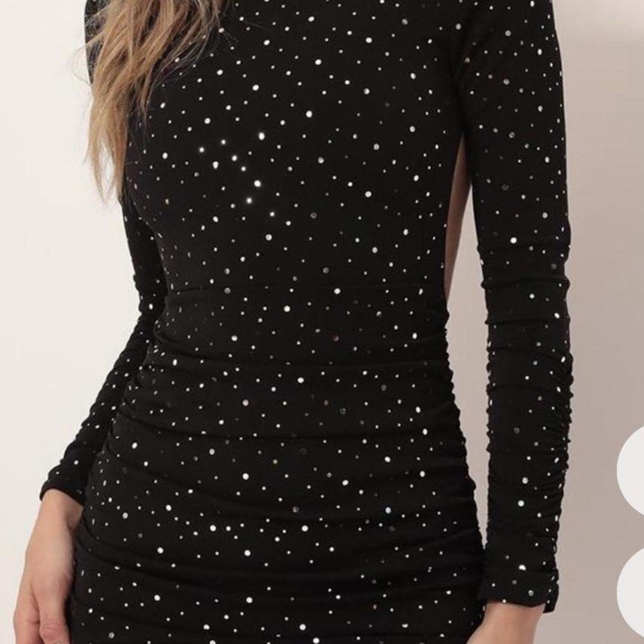 Black Lucy In The Sky Dress With Sparkles Depop
