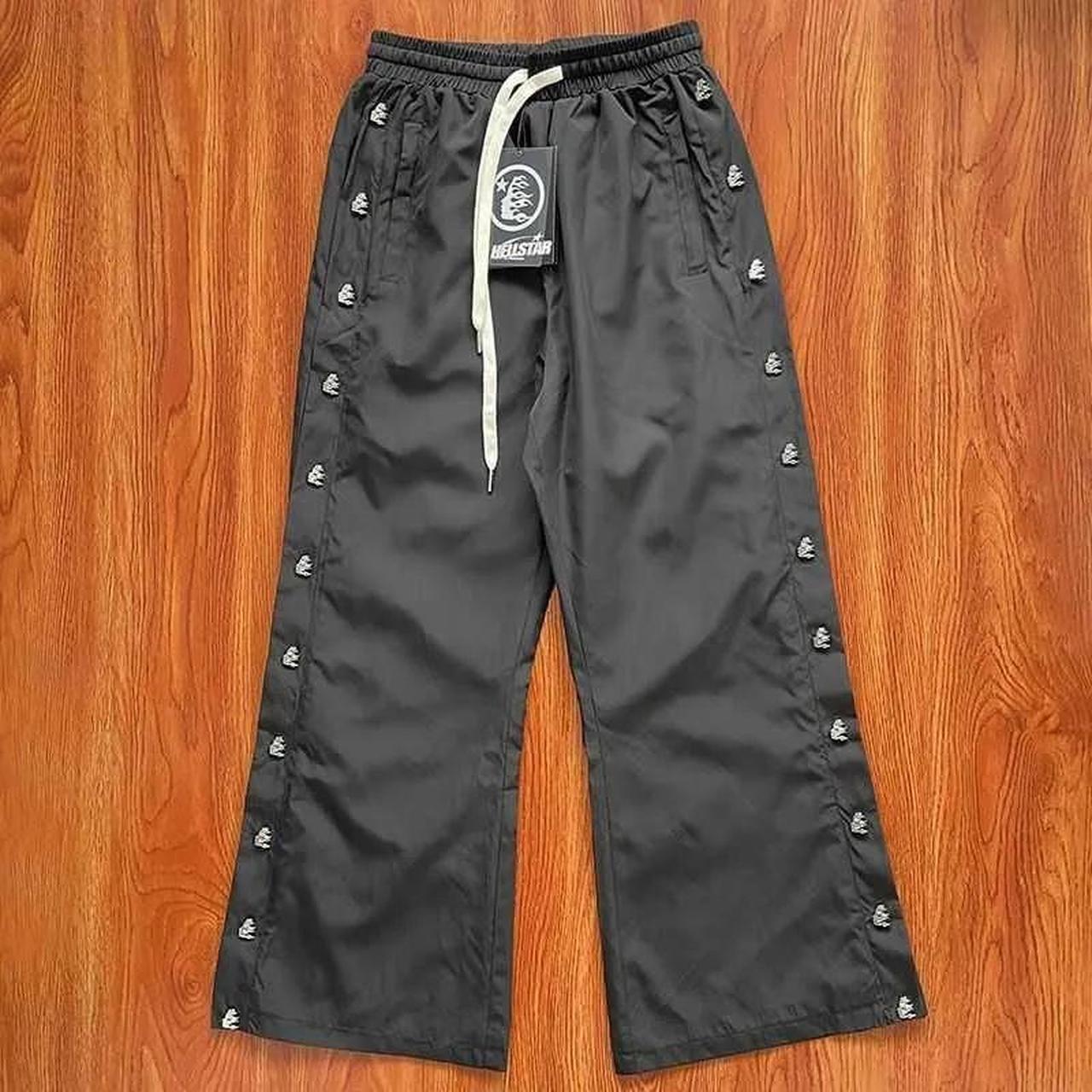 HellStar flared Nylon pants long rick owen inspired... | Depop