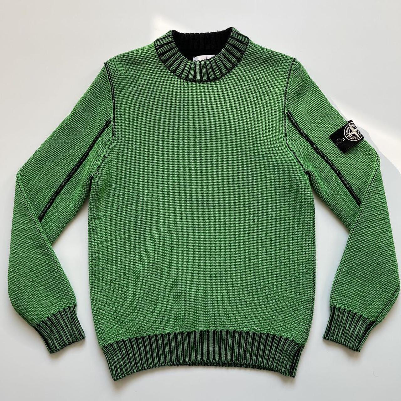 STONE ISLAND ICE KNIT GREEN VERY RARE PEICE OFFERS... - Depop