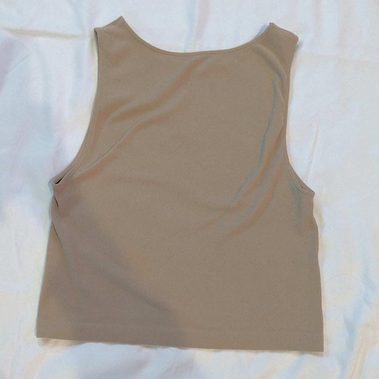 tan tanktop size s - Depop