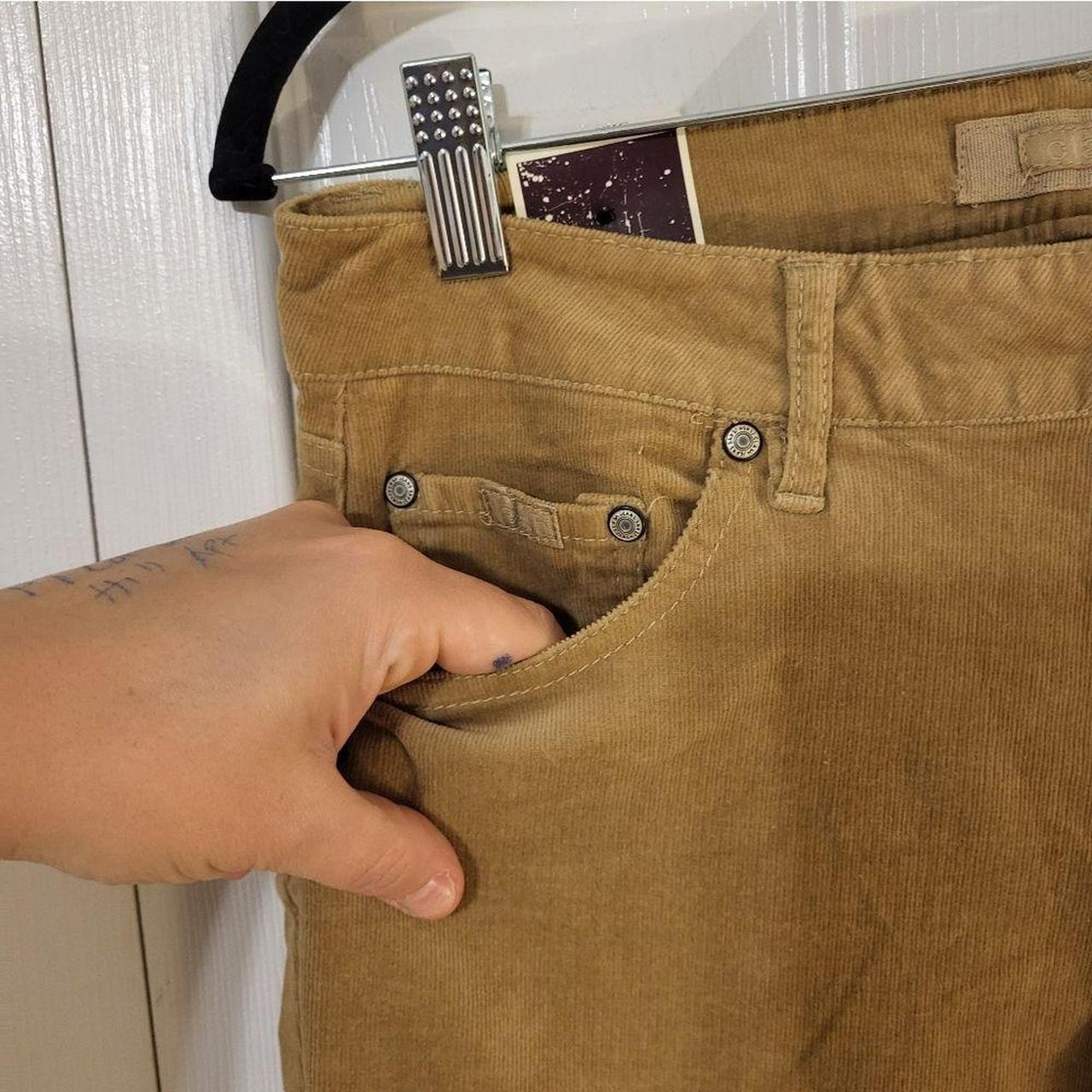 NWT Clash khaki corduroy junior jeans size 7 5