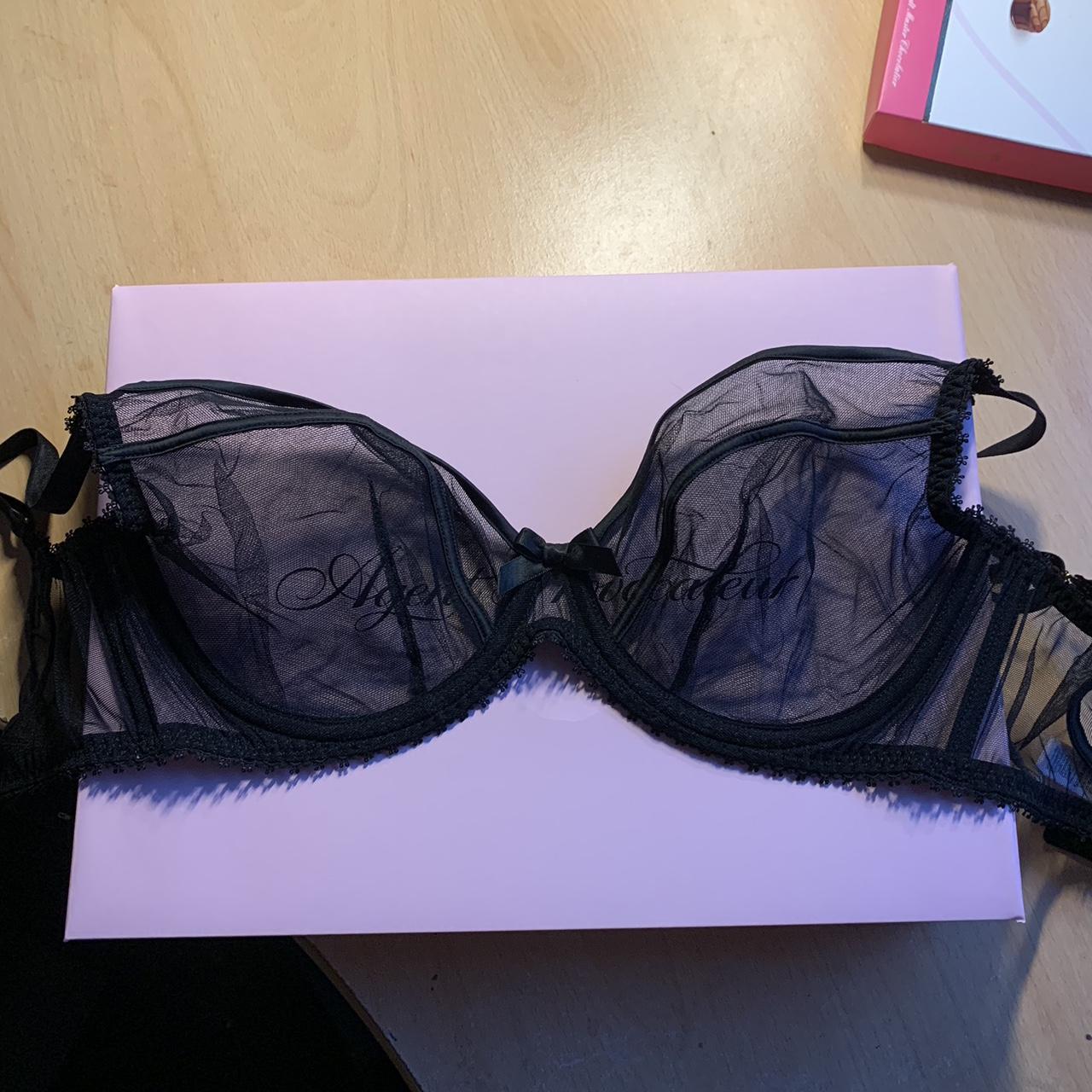Agent Provocateur Cruz Bra Black mesh 34E Never... - Depop