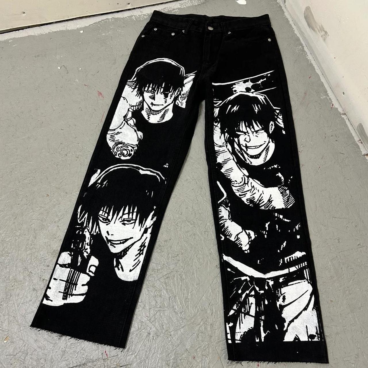 Toji jeans. By void reincarnation. Sells for 150 new... - Depop