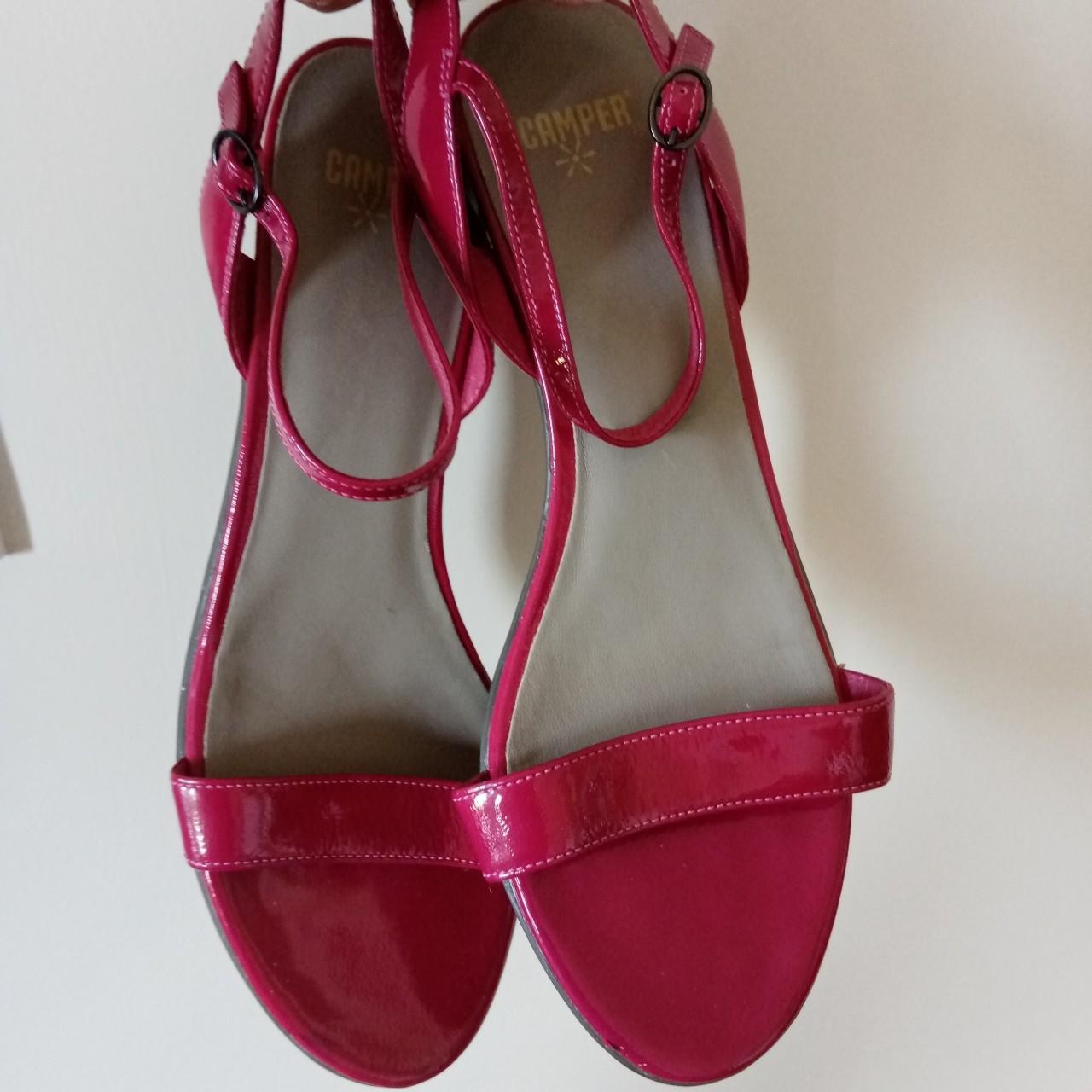 Camper sandals. Beautiful rich raspberry colour.... - Depop