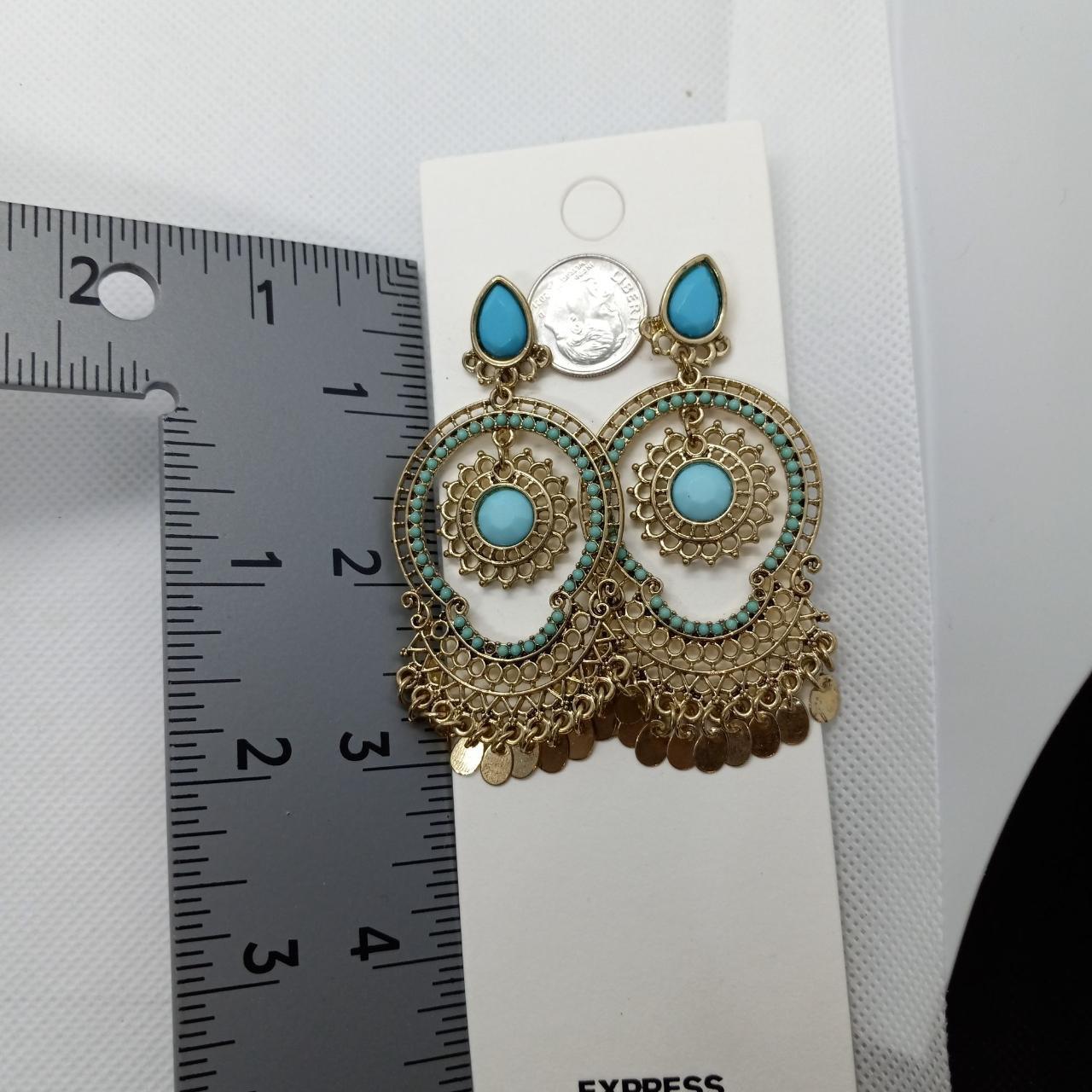 Express Women's Blue and Gold Jewellery | Depop