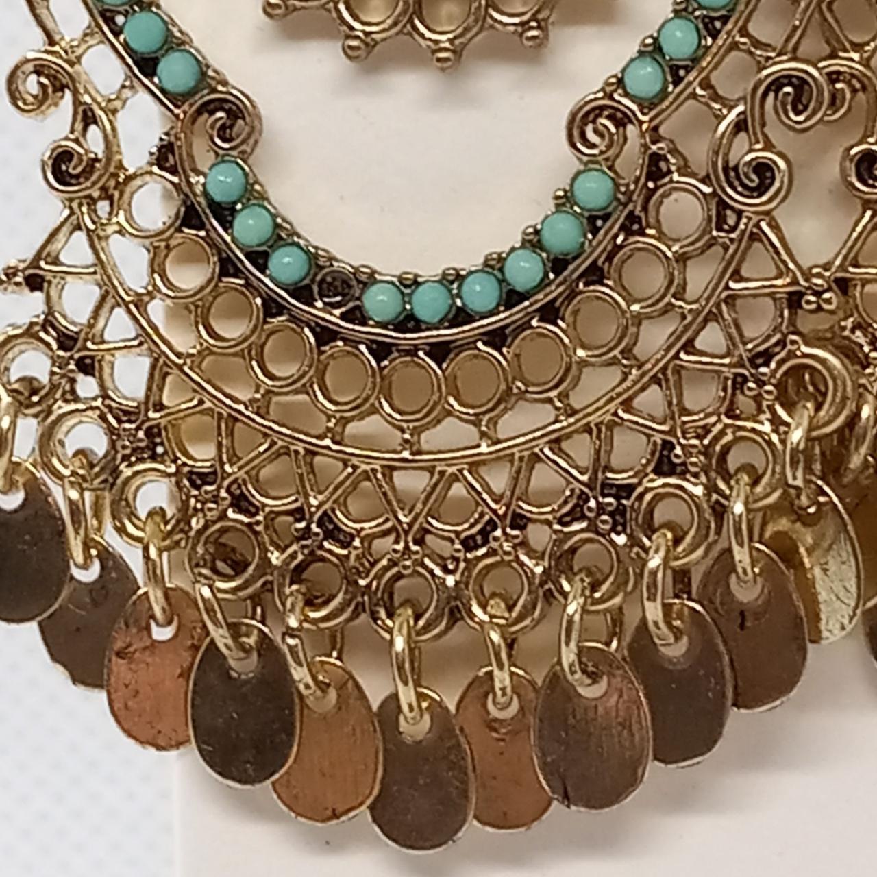 Express Women's Blue and Gold Jewellery | Depop