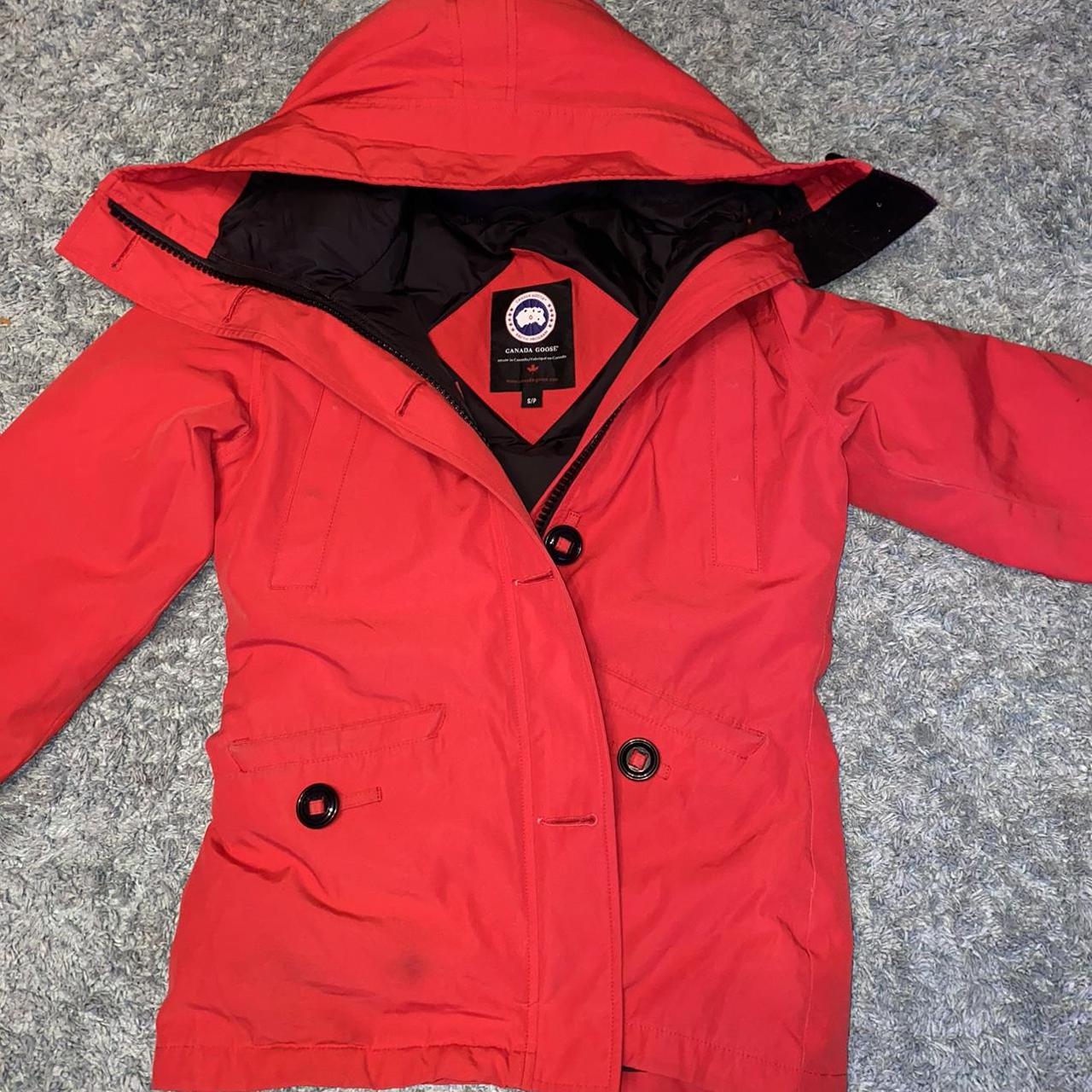 Canada goose montebello red jacket Size small... - Depop