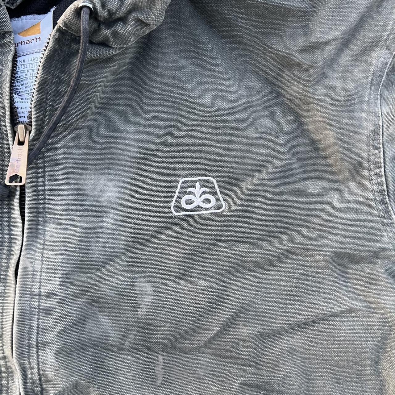 Carhartt J130 Moss 2xl Embroidered with a pioneer... - Depop