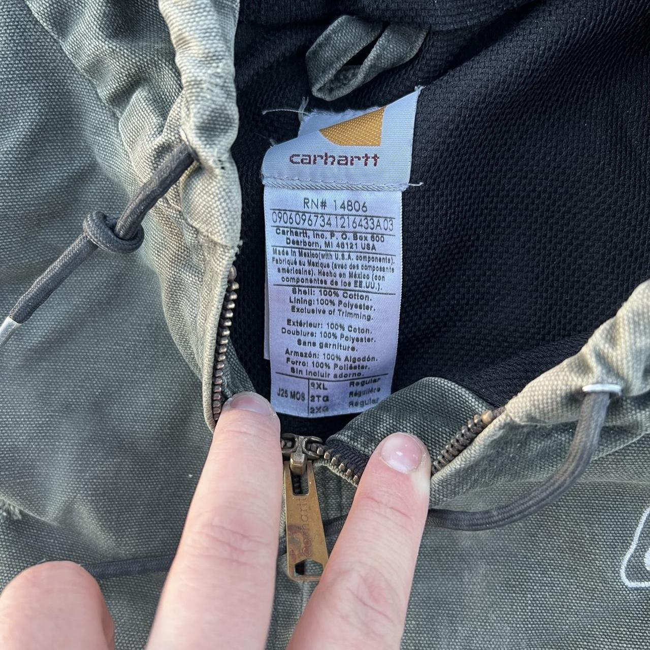 Carhartt J130 Moss 2xl Embroidered with a pioneer... - Depop