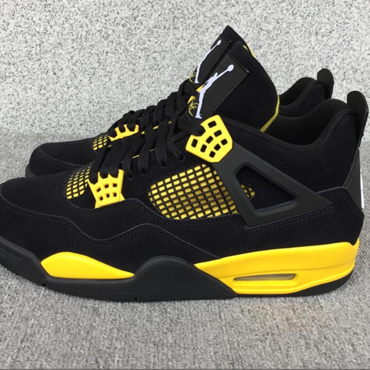 Jordan 4 - yellow thunders Brand new in box Send... - Depop