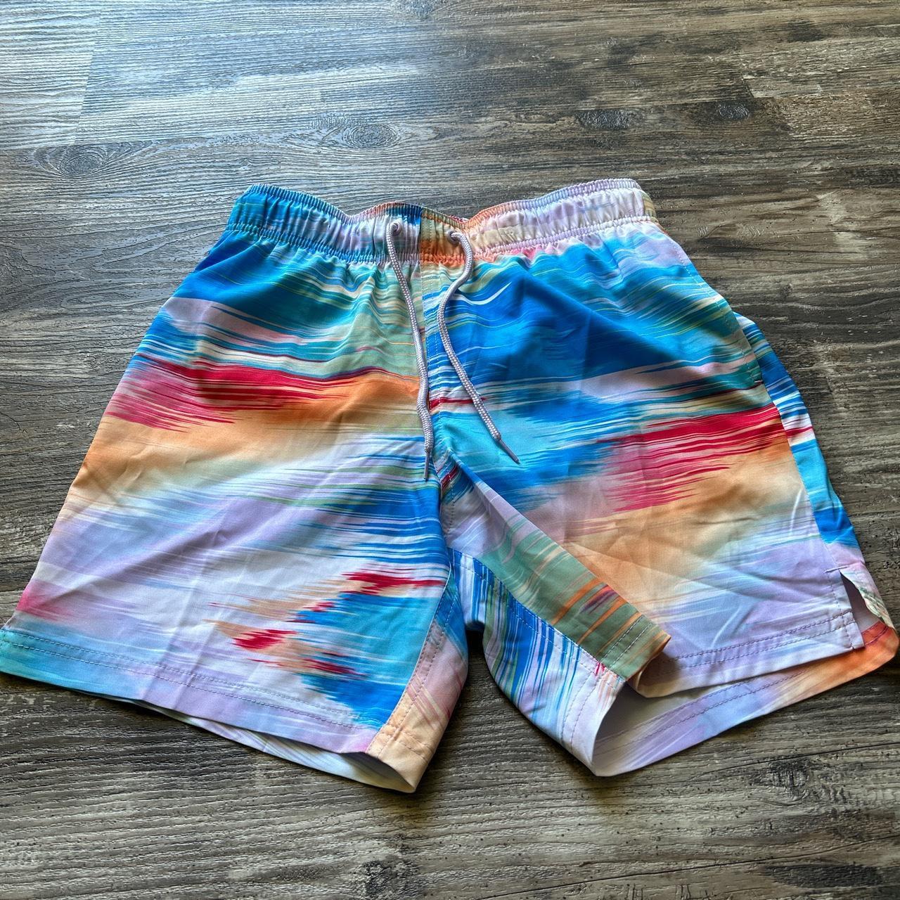 Colorful Swim trunks Men’s Size Small (28-30) Never... - Depop