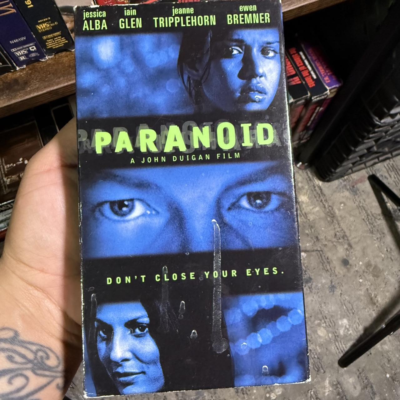 1998 horror movie "Paranoid" on VHS cassette tape... | Depop