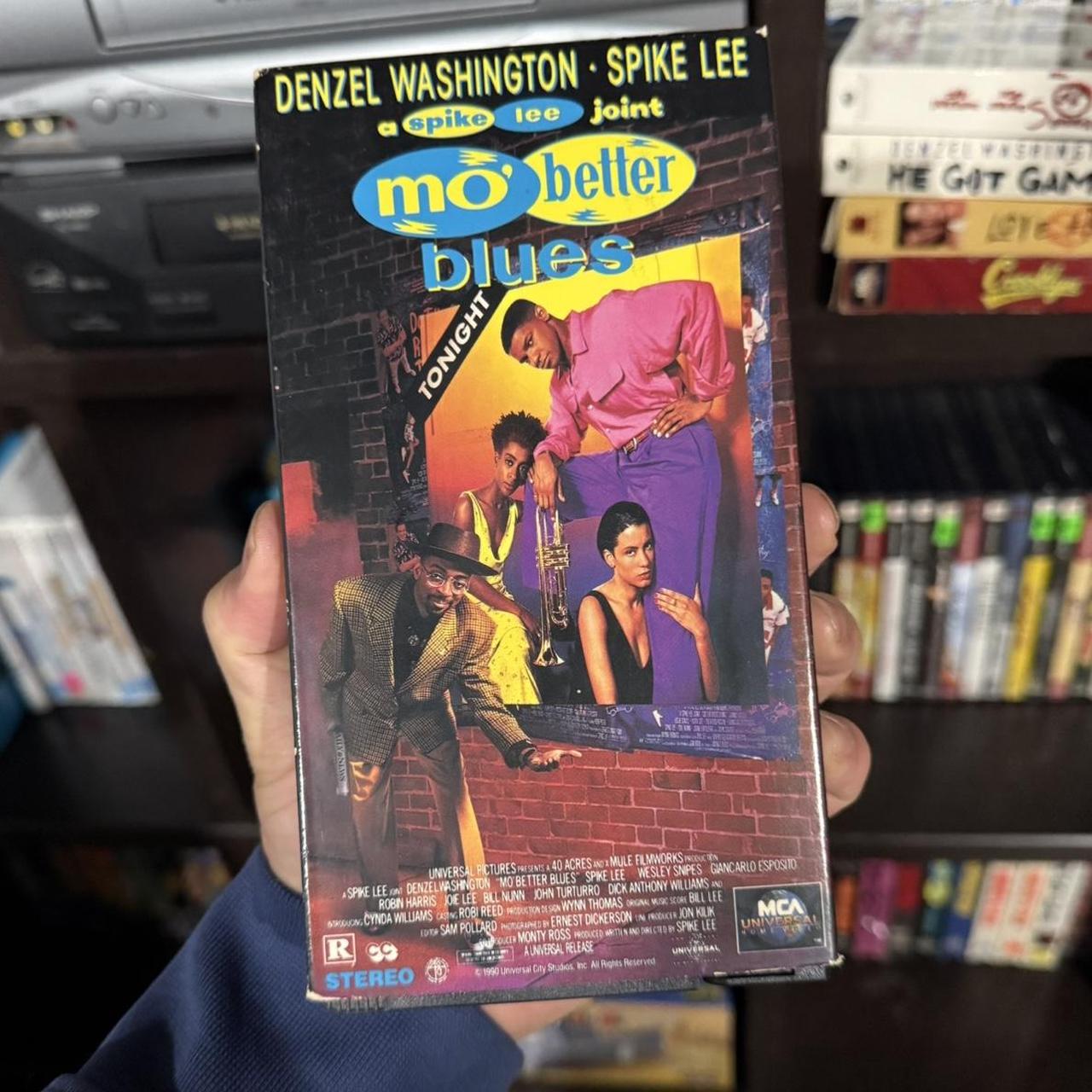 1988 VHS tape featuring Mo' Betta Blues by Denzel... | Depop